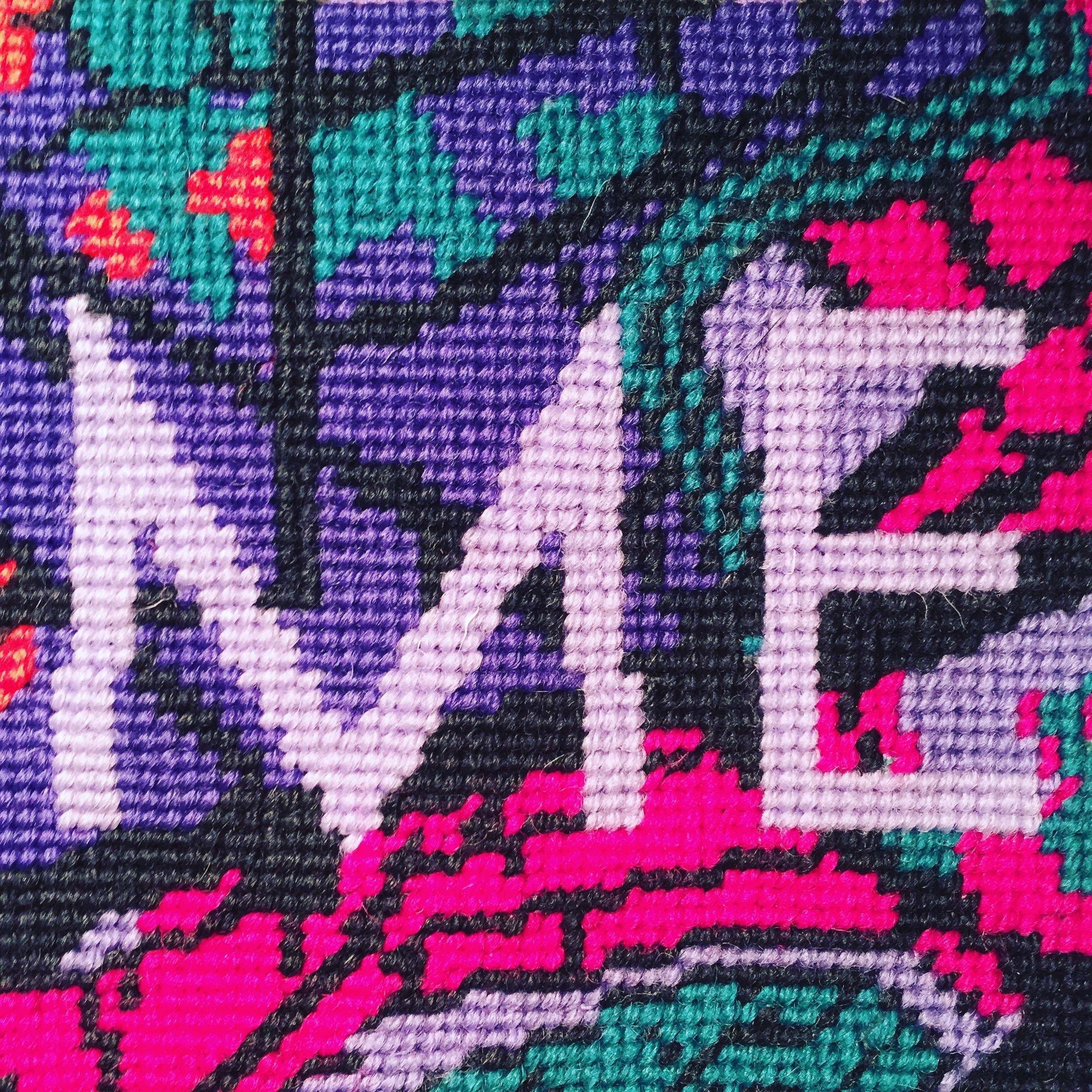Rome Map Tapestry / Needlepoint in Half Cross Stitch. 41 X 41cm - Etsy