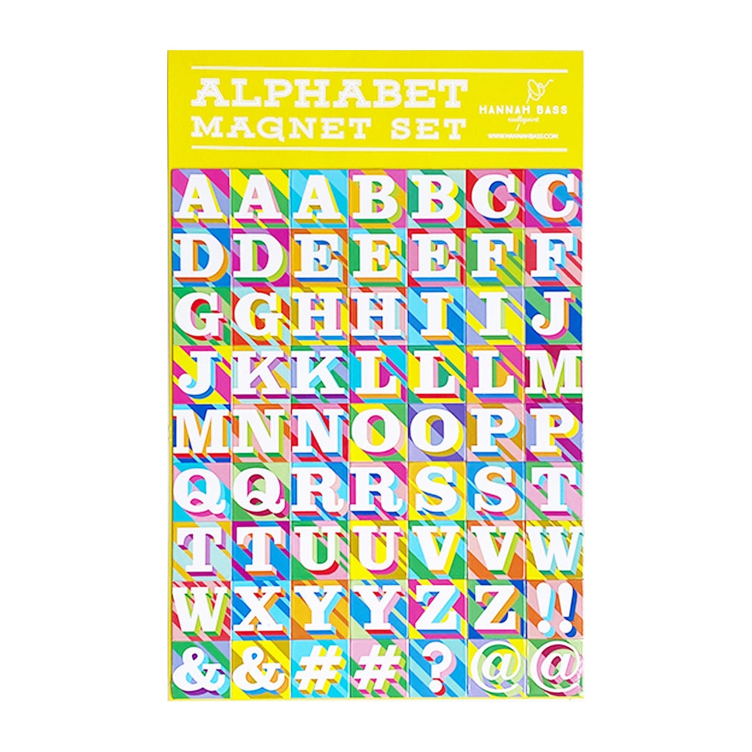 Alphabet Magnet Set - Etsy