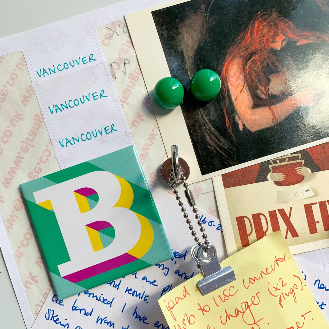 Teal Letter B Magnet - Etsy