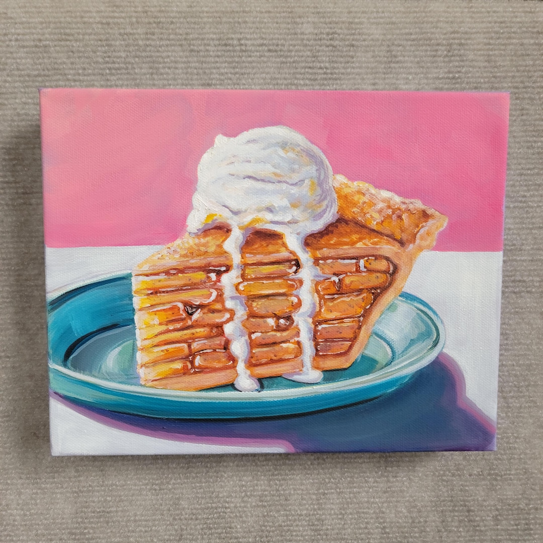 Apple Pie Oil Painting - Etsy