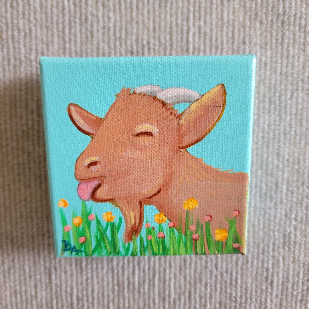 Goat Oil Painting - Etsy