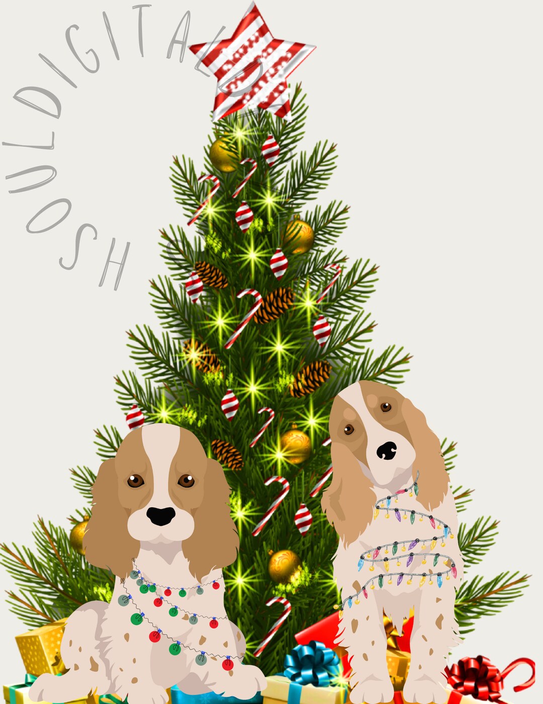 Christmas Dogs Png DTF Sublimation - Etsy