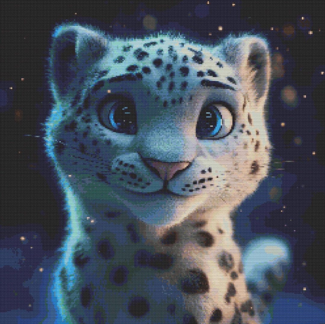 Cute Snow Leopard - Cross Stitch Pattern - Etsy