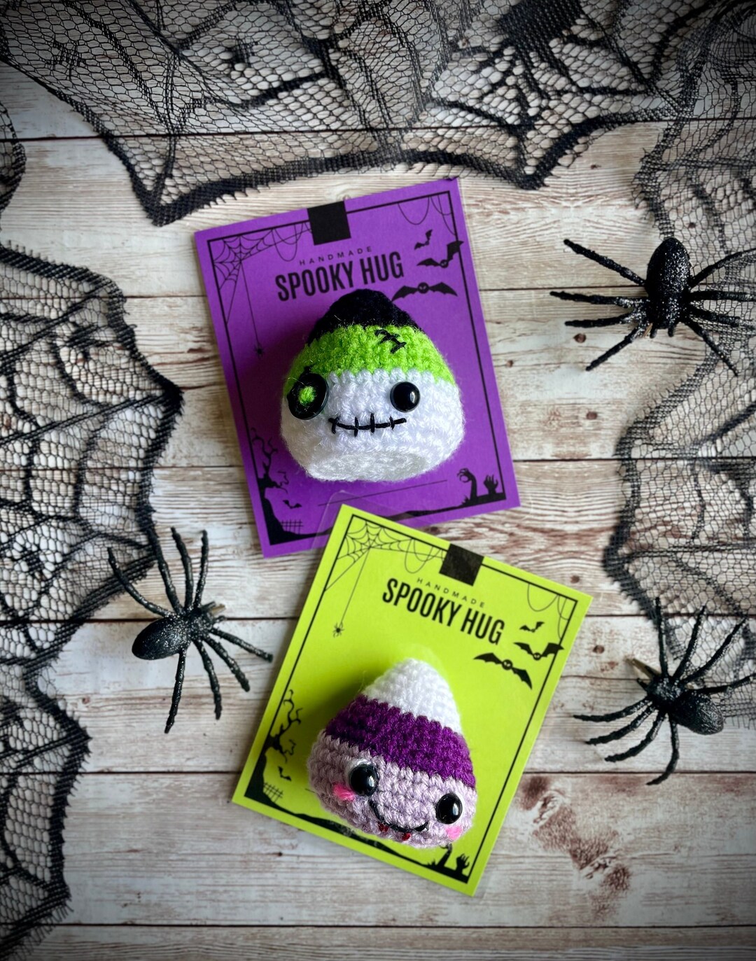 Spooky Hug Amigurumi - Crochet Mini Candy Corn - Halloween Amigurumi ...