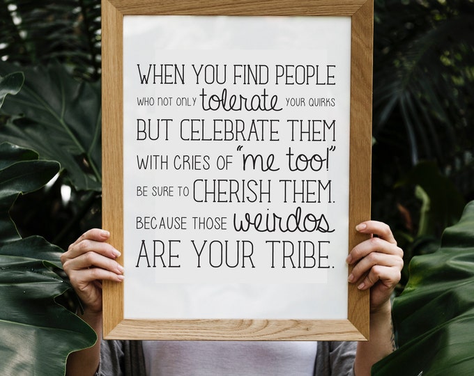 8 X 10 - DIGITAL PRINT - My Tribe - Etsy
