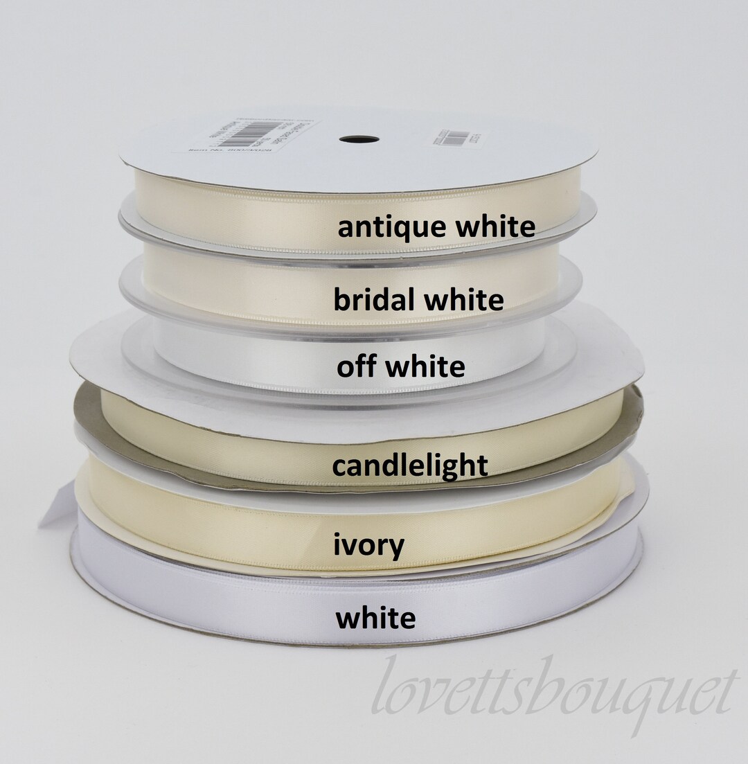 5/8" W Ribbon Samples, Ribbon Swatches, Double Faced Ribbon, Satin ...