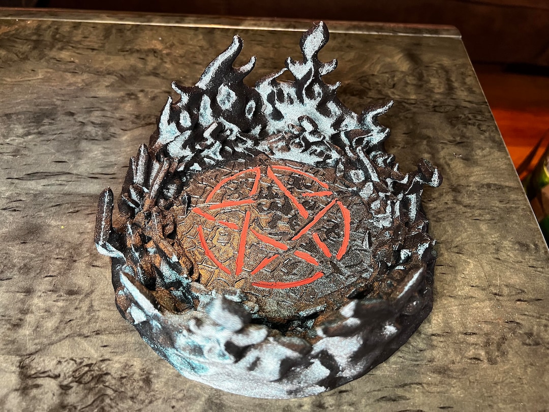 Summoning Circle Dice Tray STL File for TTRPG – 3D Printable Custom ...