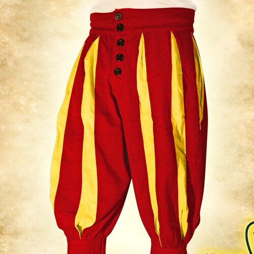 LARP Lansquenet Pants Red and Yellow - Etsy