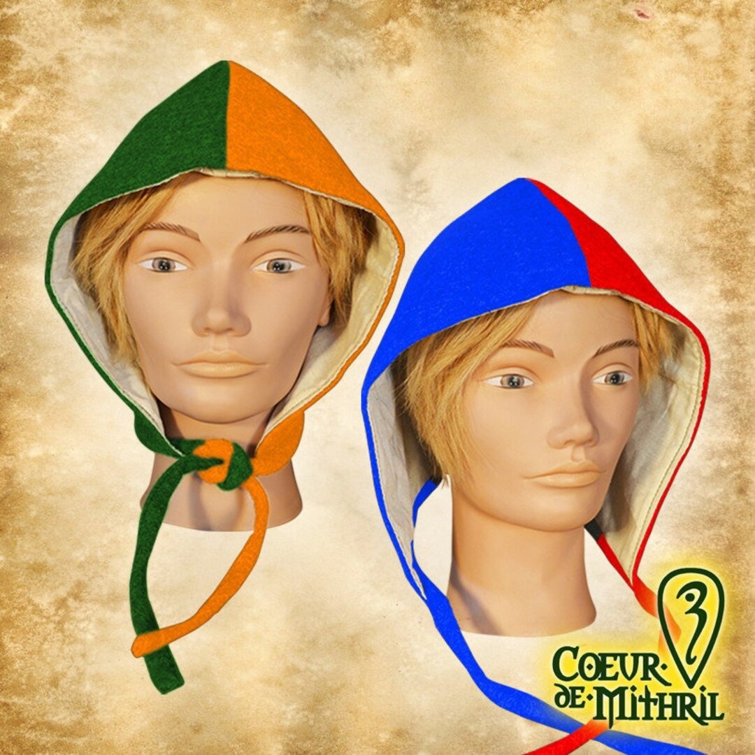 LARP Coif Cap Bicolor Custom - Etsy
