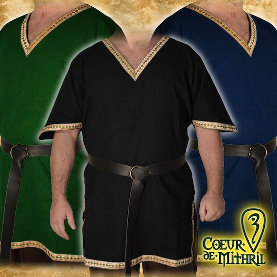 LARP Nobleman's Short Sleeve Medieval Tunic | Etsy
