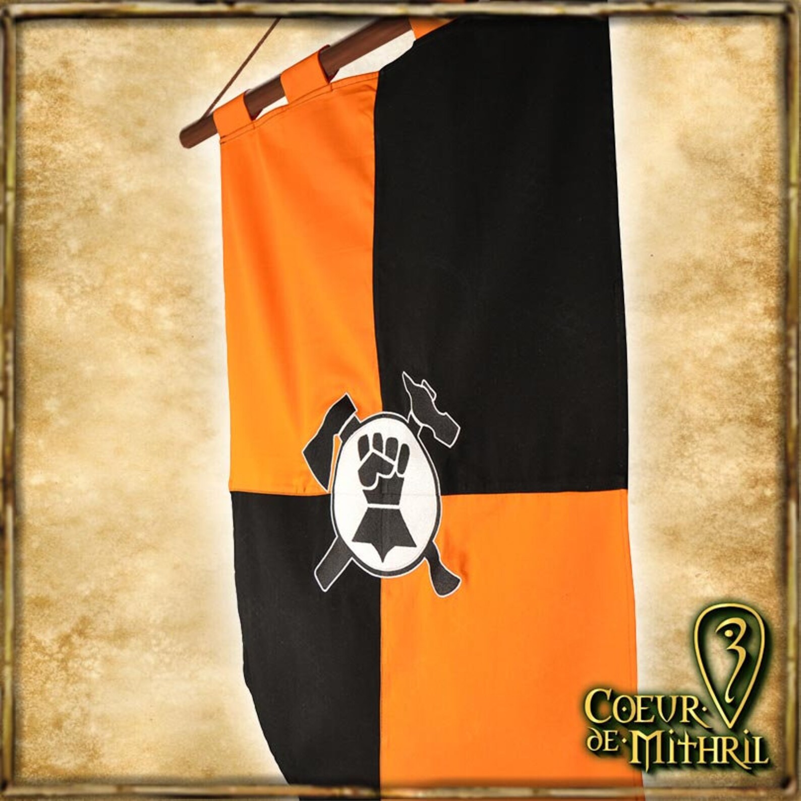 Medieval Peaked Banner With Emboidered Logo | Etsy