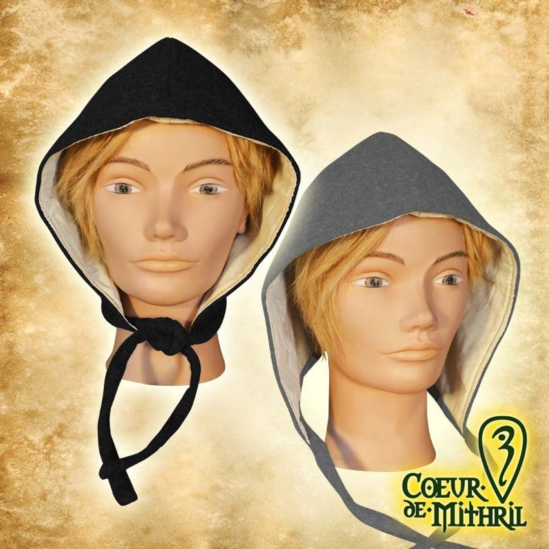 LARP Wool Coif Cap - Etsy