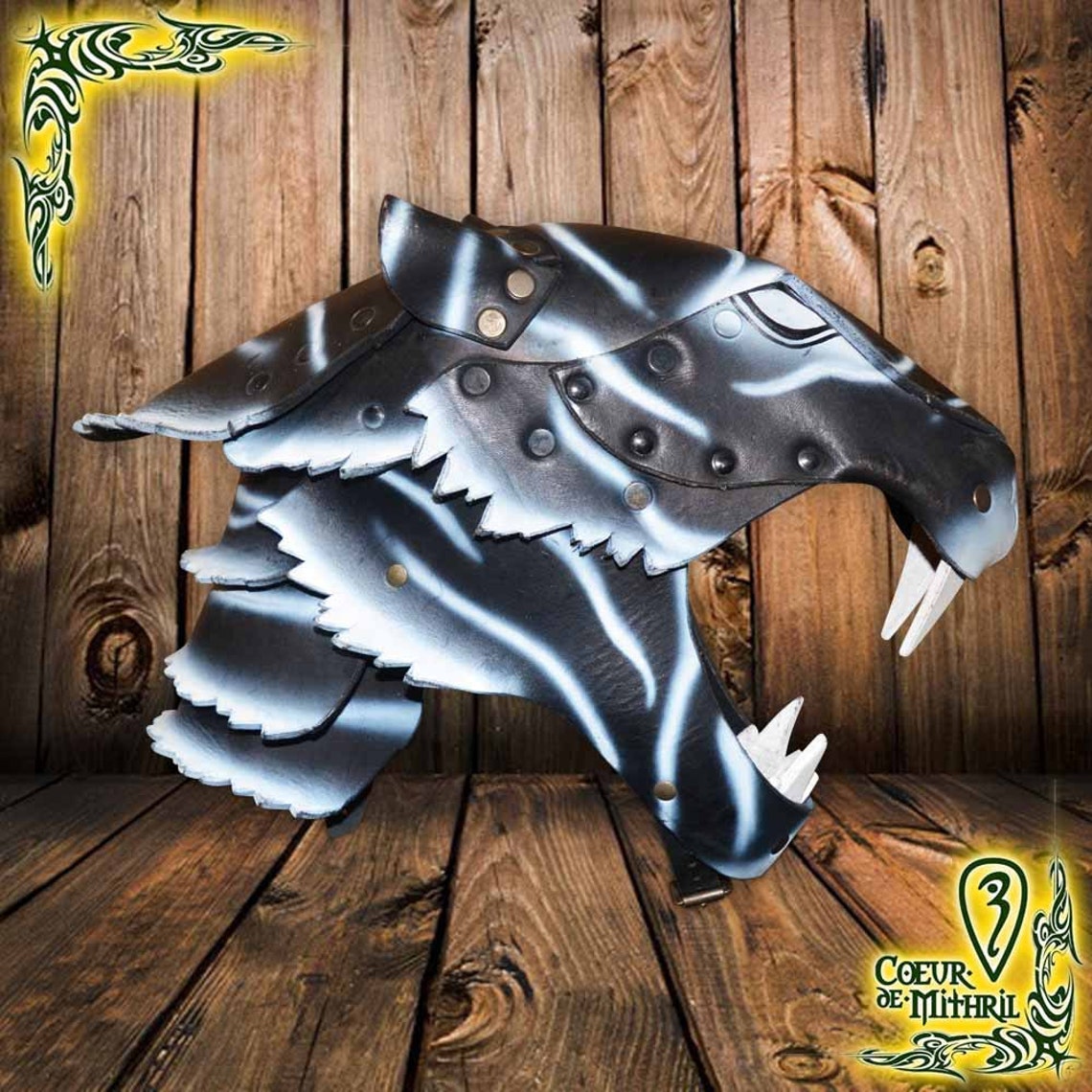 Black Tiger Larp Helmet - Etsy