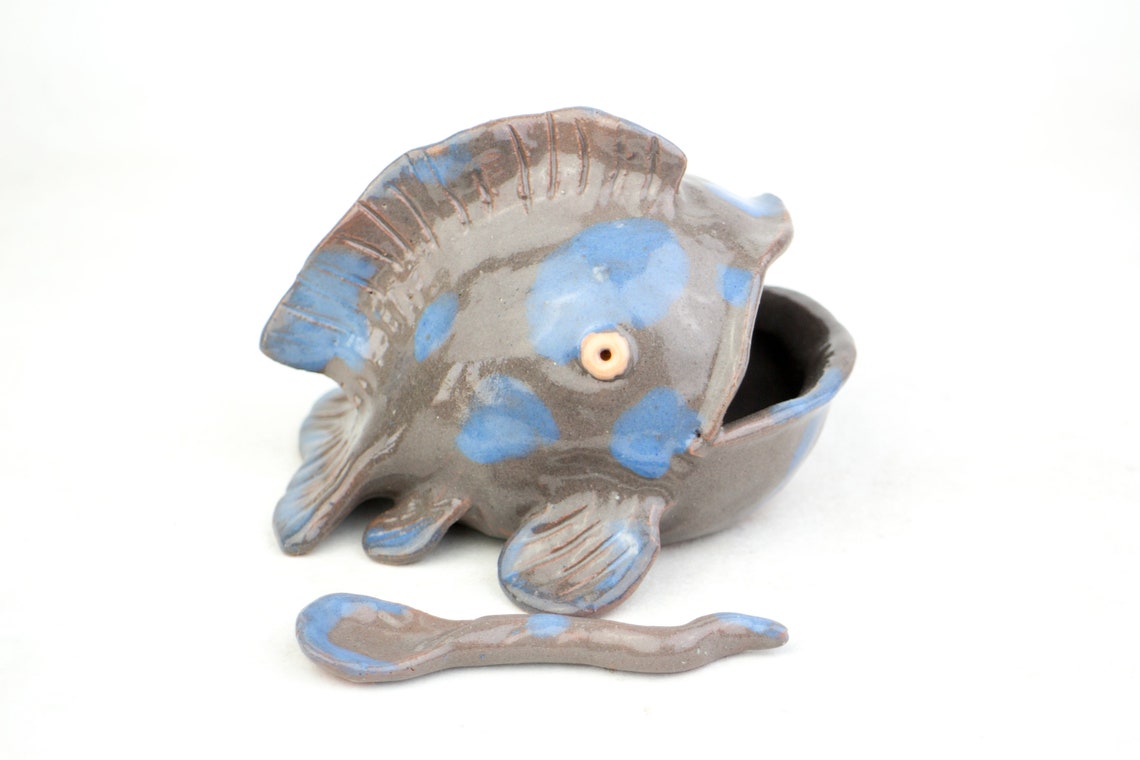 Fish Style Salt Pepper Cellar Handmade Fish Style Cellar - Etsy