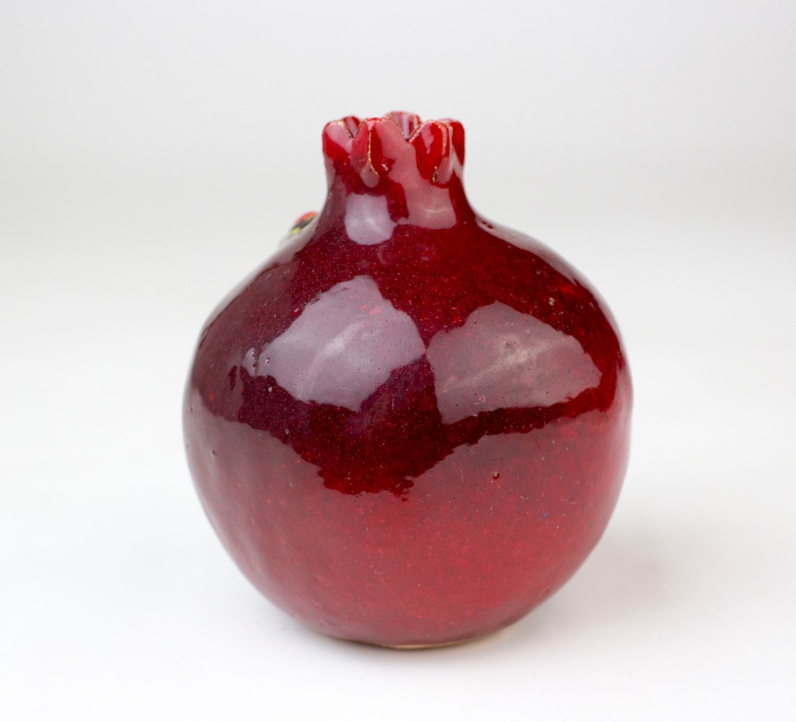 Pomegranate cracked style handmade ceramic ceramic | Etsy