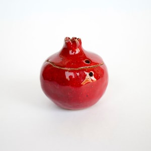 Handmade Ceramic Pomegranate Favor Box, Red Glazed Pottery, Gift - Etsy