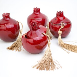Pomegranate Wedding Favor and Gift, Ceramic Secret Box Pomegranate ...