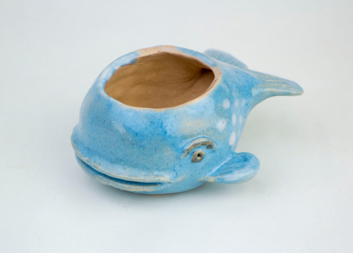 Animal Planter Whale Whale Pot Whale Ceramic Pot Succulent - Etsy