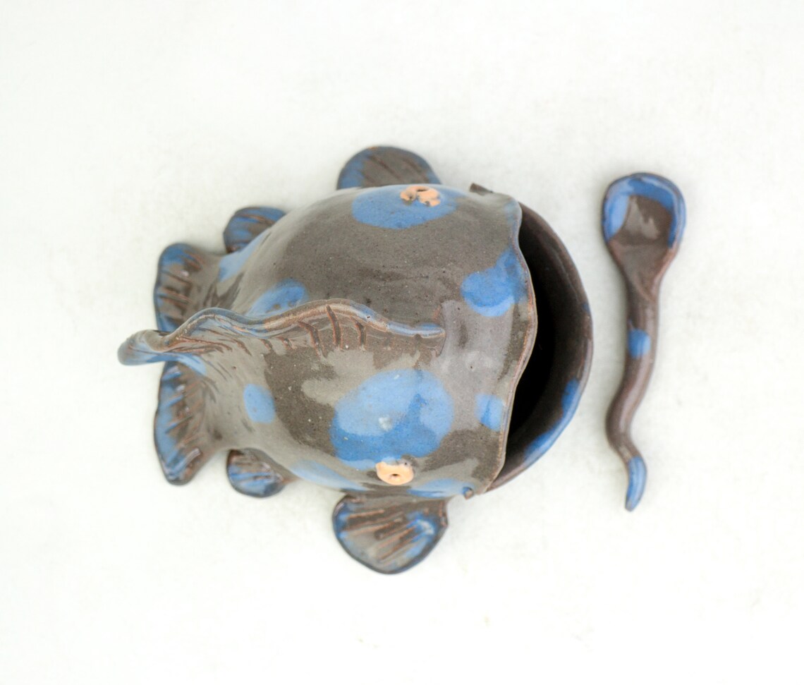Fish Style Salt Pepper Cellar Handmade Fish Style Cellar - Etsy