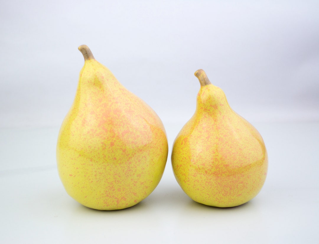 Handmade Ceramic Set of Pears, Wedding Reception, Ceramic Pear, for ...