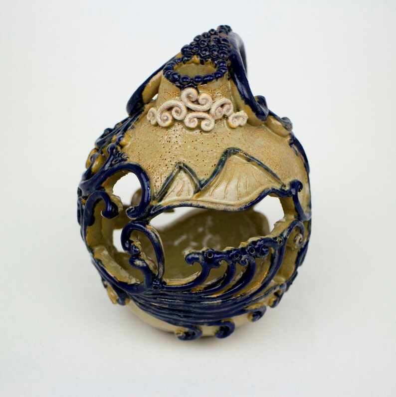 Handmade Ceramic Cut Out Vase With Ornaments Handmade Ceramic - Etsy