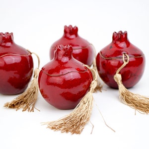 Pomegranate Wedding Favor and Gift, Ceramic Secret Box Pomegranate ...