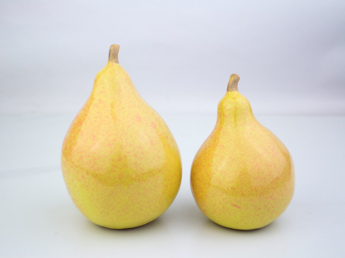 Handmade Ceramic Set of Pears, Wedding Reception, Ceramic Pear, for ...
