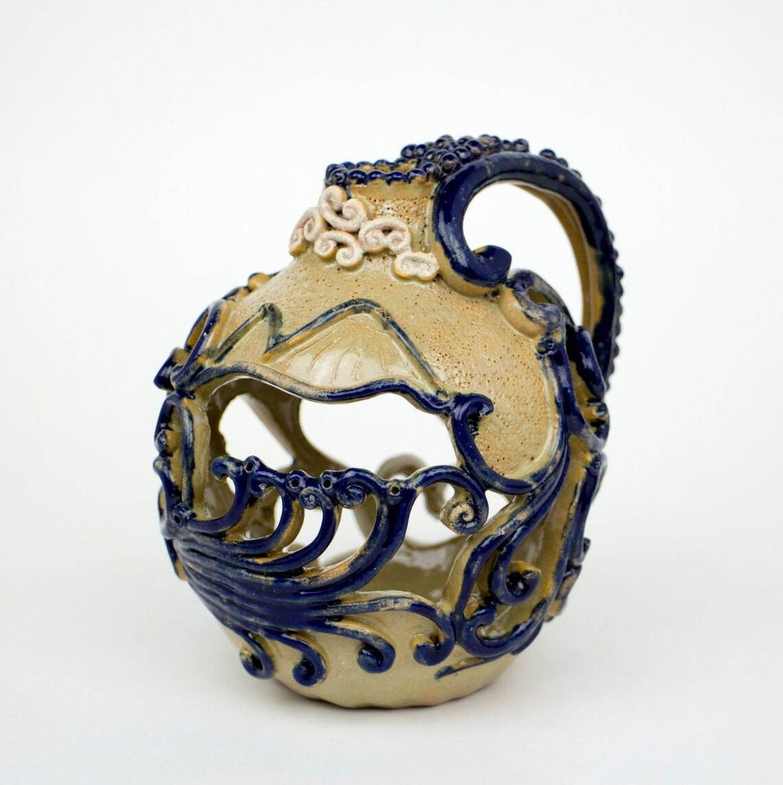 Handmade Ceramic Cut Out Vase With Ornaments Handmade Ceramic - Etsy