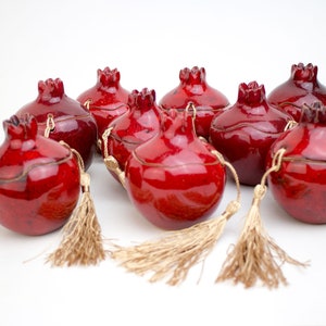 Pomegranate Wedding Favor and Gift, Ceramic Secret Box Pomegranate ...