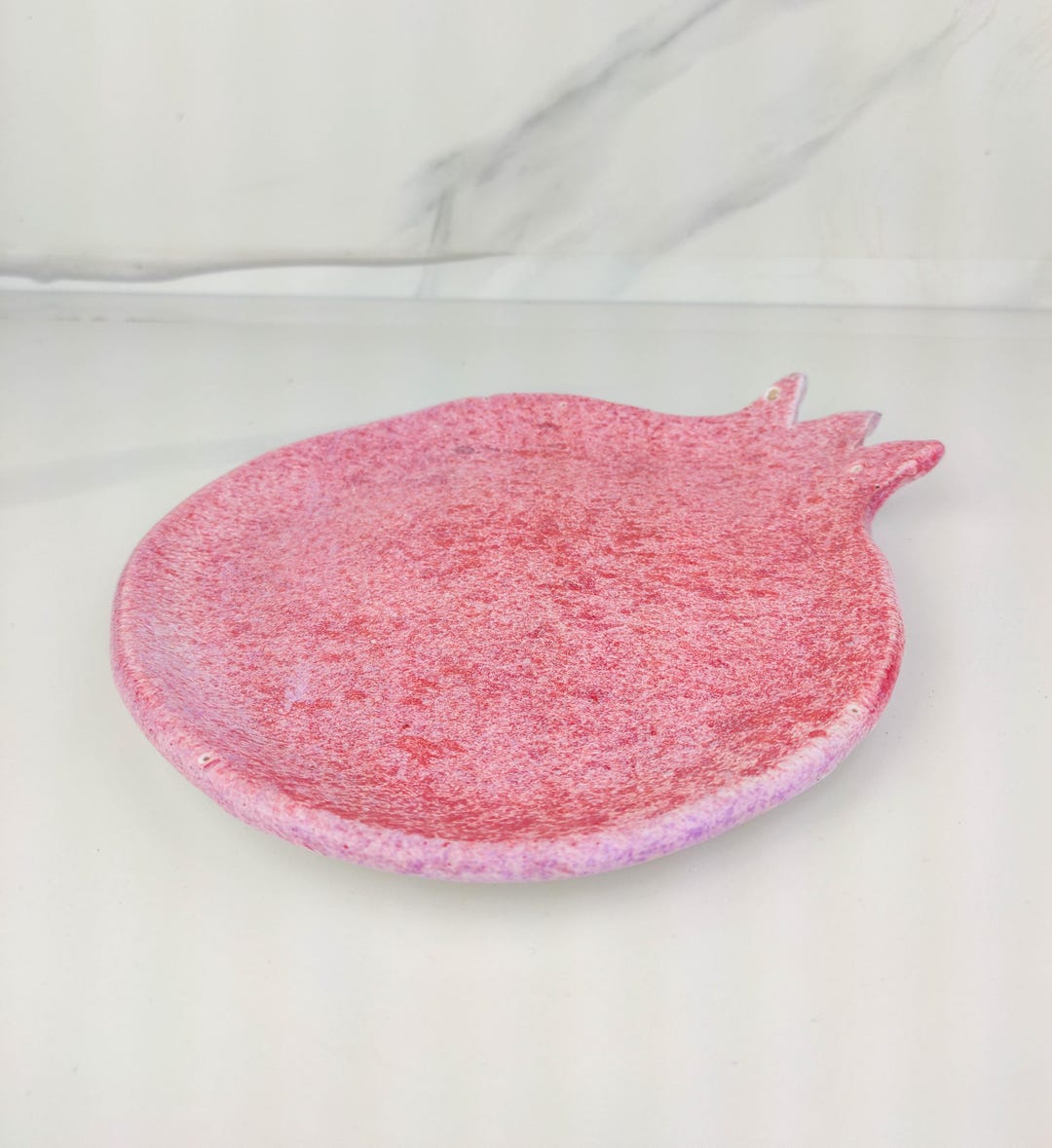 Handmade Pomegranate Ceramic Dish, Handmade Dish, Ceramic Ring Dish ...