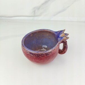 Red, Handmade Ceramic Red Coffee Cup, Tea Cup, Pinch Pot, Coffee Cup ...