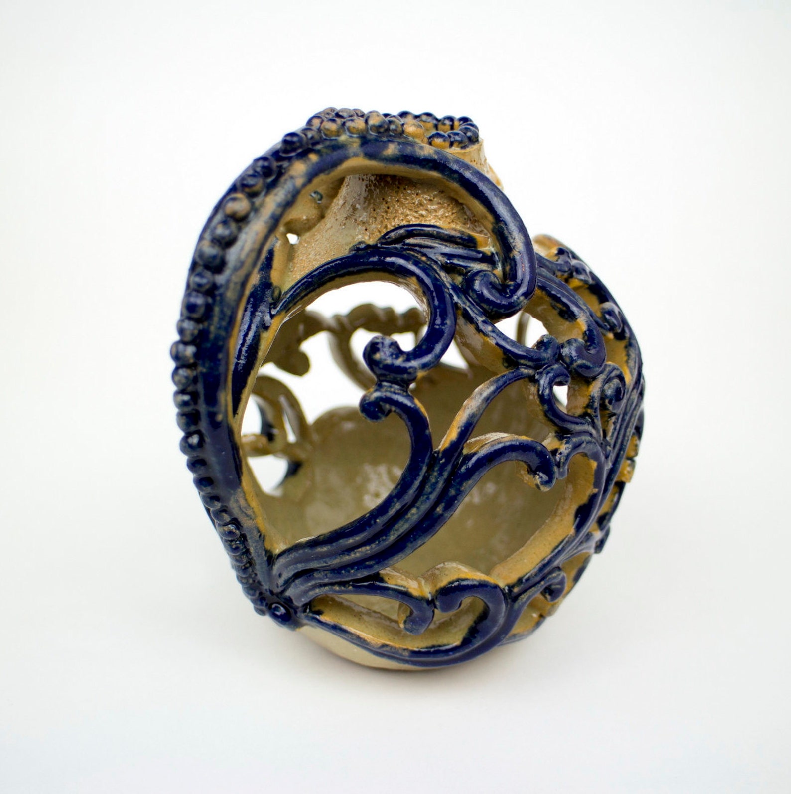 Handmade Ceramic Cut Out Vase With Ornaments Handmade Ceramic - Etsy