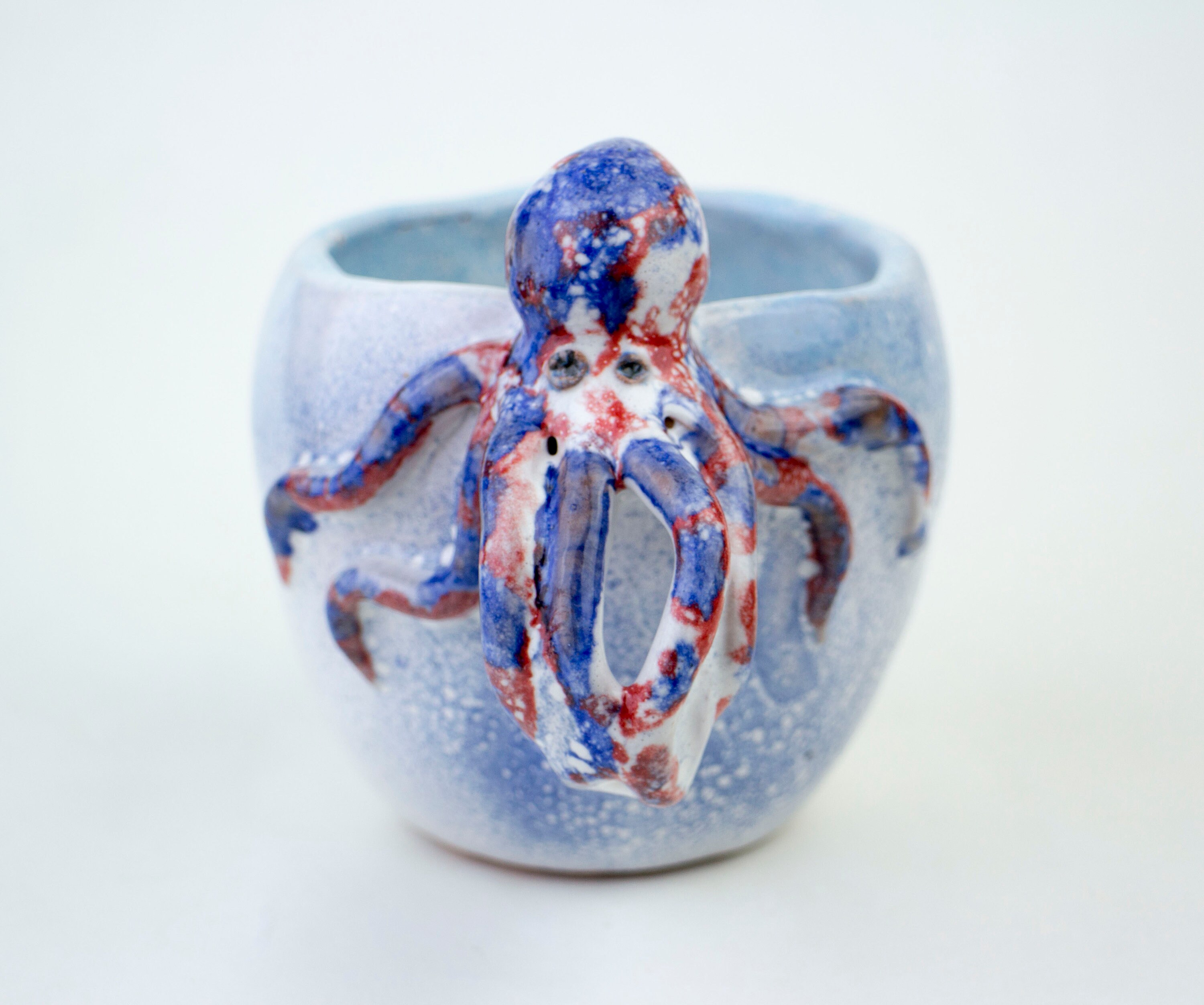 Handmade coffee tea cup with octopus on handle tea coffee | Etsy