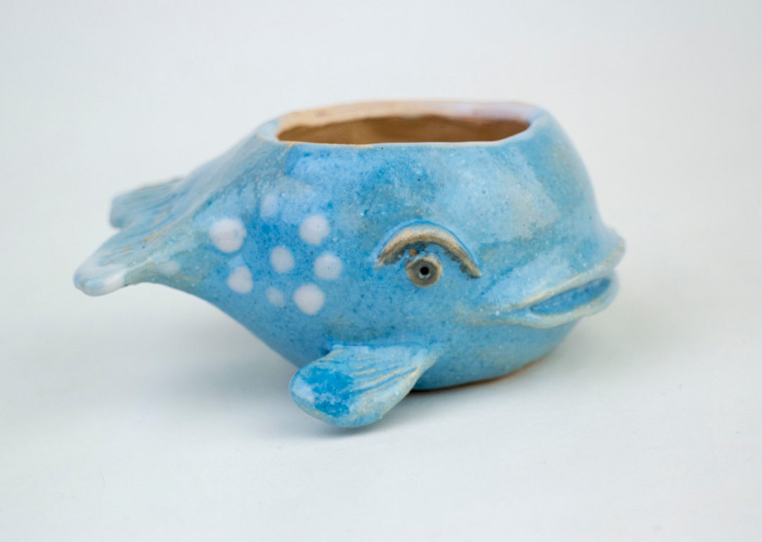 Animal Planter Whale Whale Pot Whale Ceramic Pot Succulent - Etsy