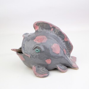 Fish Style Salt Pepper Cellar Handmade, Fish Style Cellar, Original ...