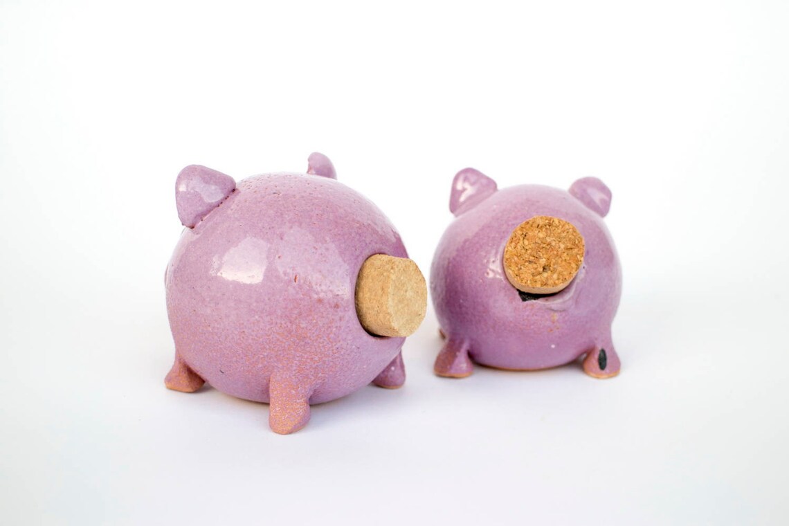 2 in 1 Salt Pigs, Ceramic Salt Pig, Lovely Handmade Ceramic Salt Pig ...