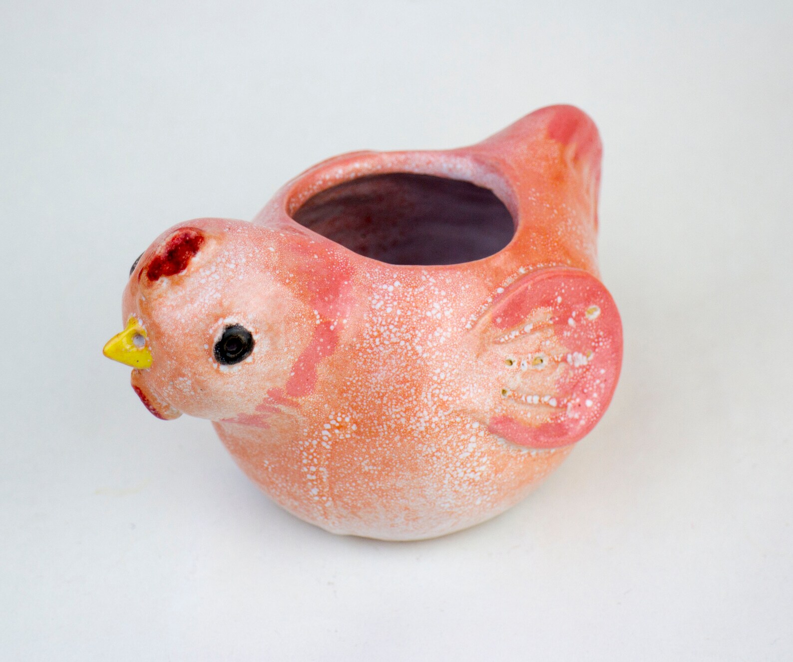 Animal planter lovely chicken chicken pot bird ceramic pot | Etsy