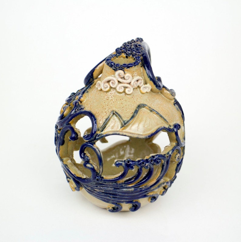 Handmade Ceramic Cut Out Vase With Ornaments Handmade Ceramic - Etsy