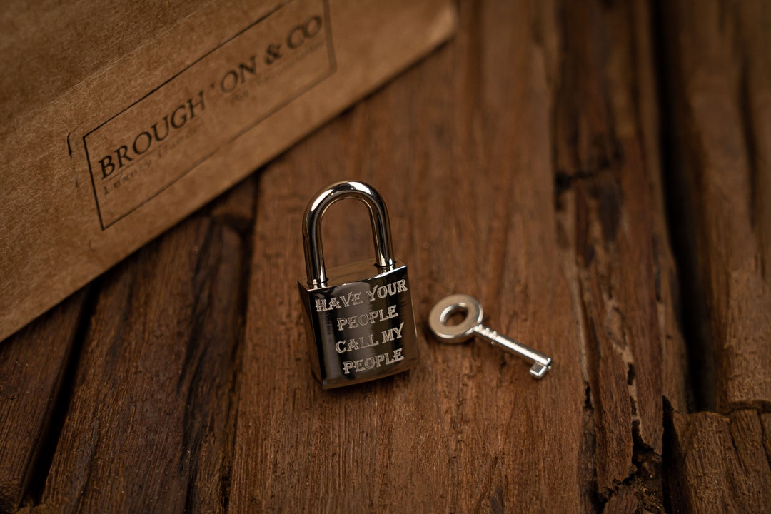 Personalized Silver Square Padlock Dog Tag - Etsy