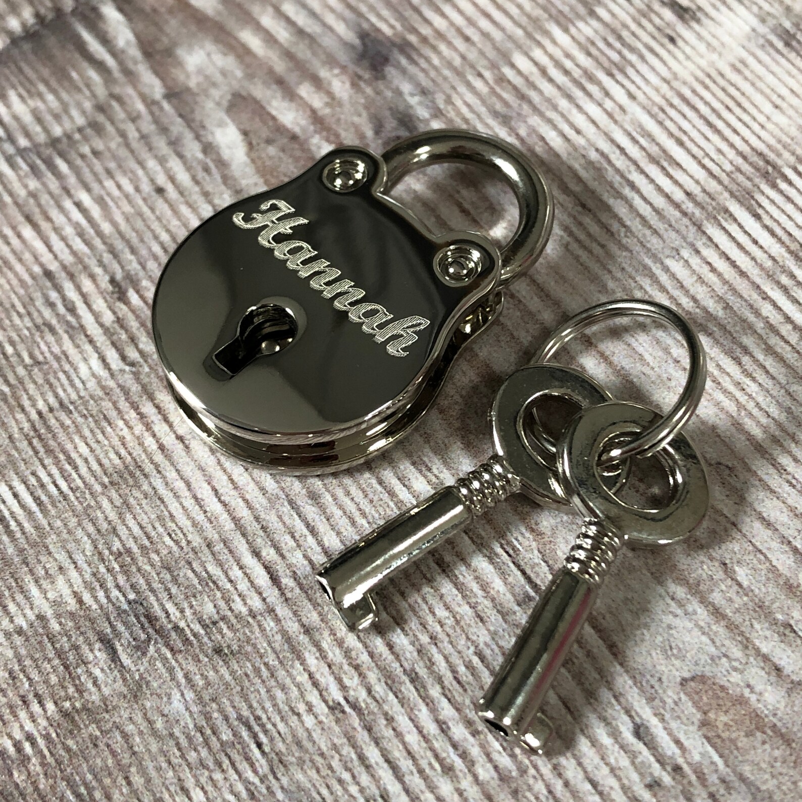 Personalised Silver Handcuff Padlock Dog Tag - Etsy UK