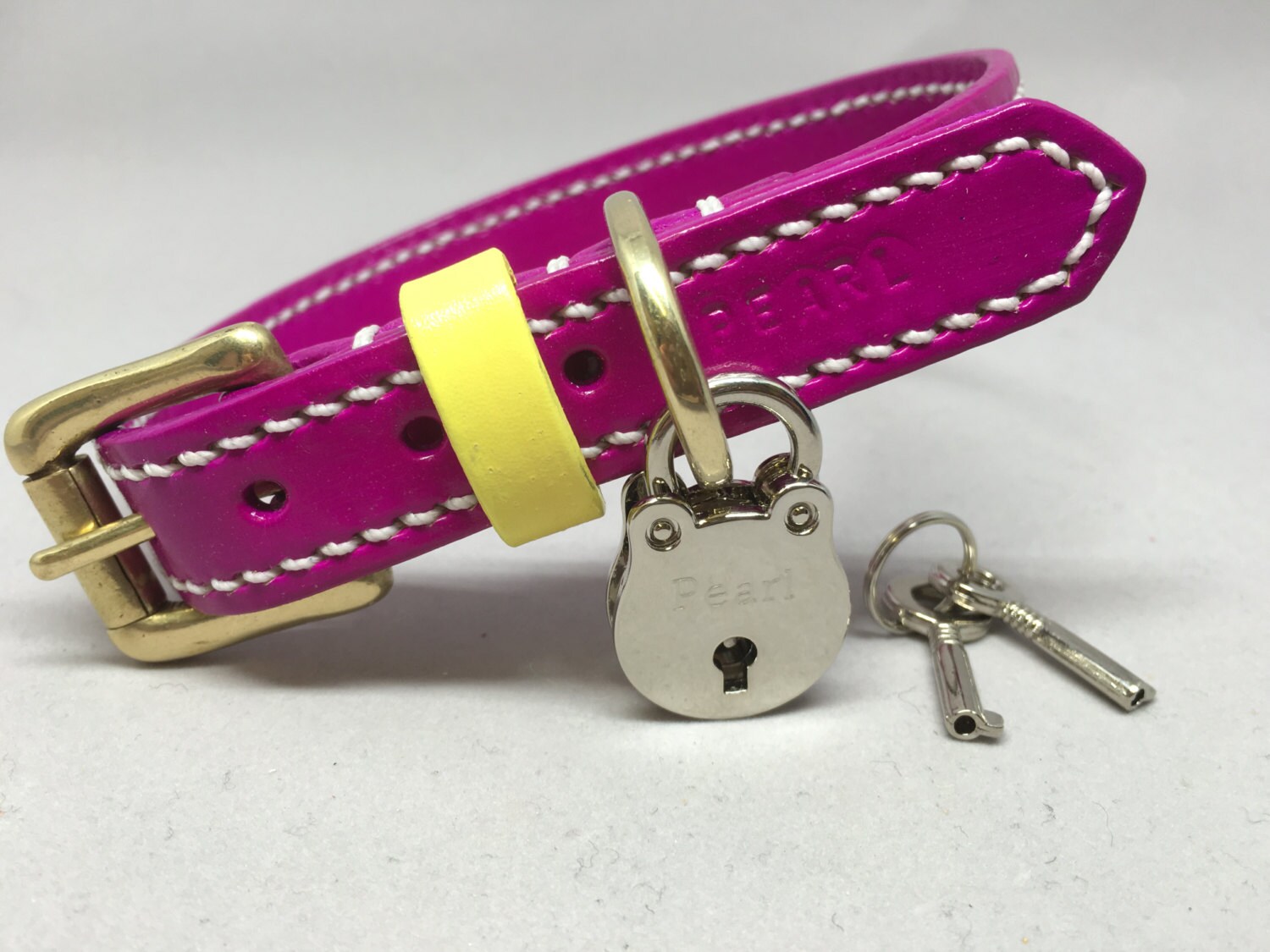 Personalised Silver Handcuff Padlock Dog Tag - Etsy UK