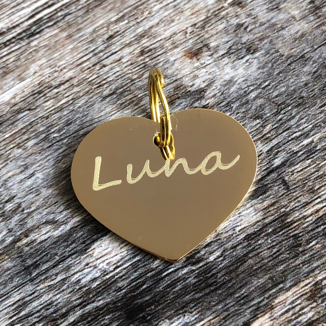 Heart Dog Tag - Etsy