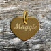 Gold Heart Dog Tag - Etsy