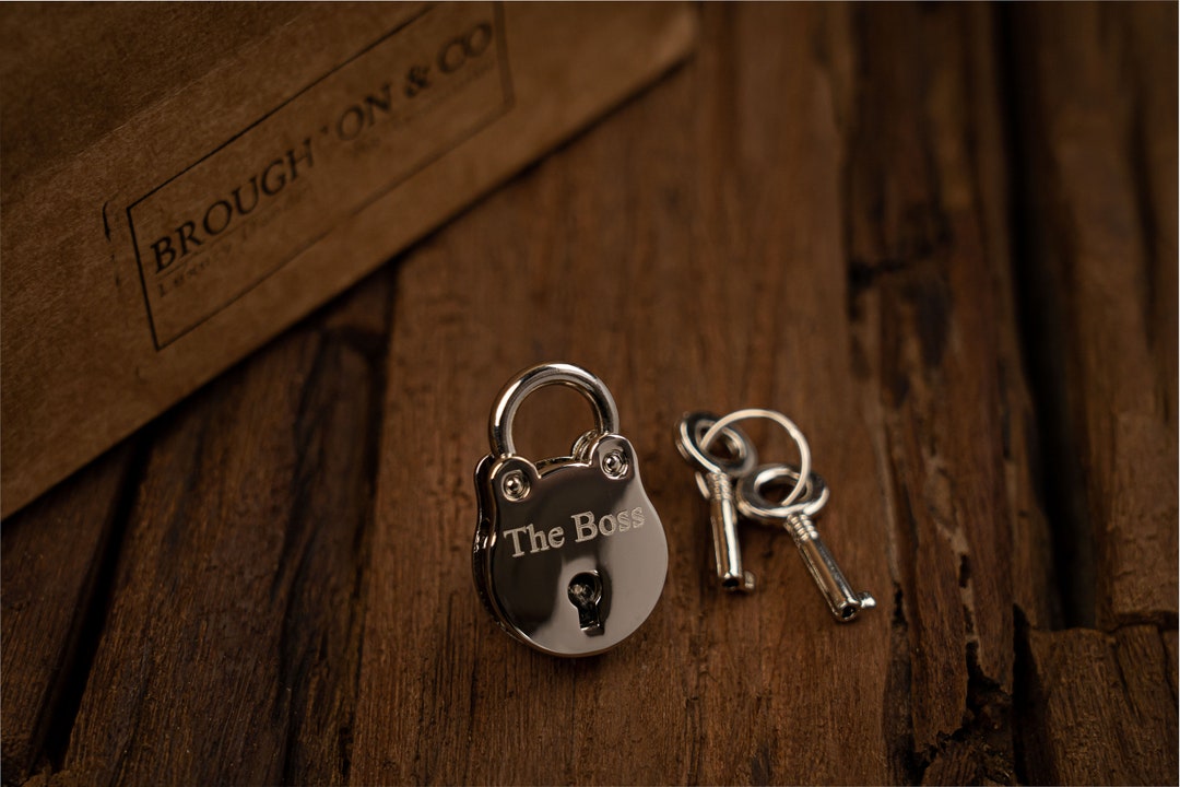 Personalised Silver Handcuff Padlock Dog Tag - Etsy UK
