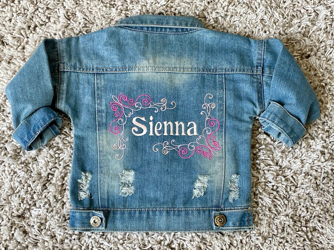 Chaqueta vaquera personalizada para bebés/niños pequeños - Etsy España