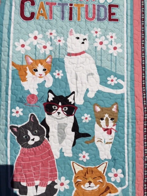 I Like Your Cattitude Cute Cat Kitty Quilt Crib Size - Etsy
