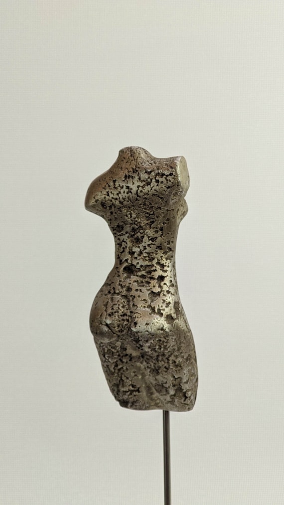 Art & Collectibles Unique Cast Metal Sculpture Female Torso Metal Woman ...