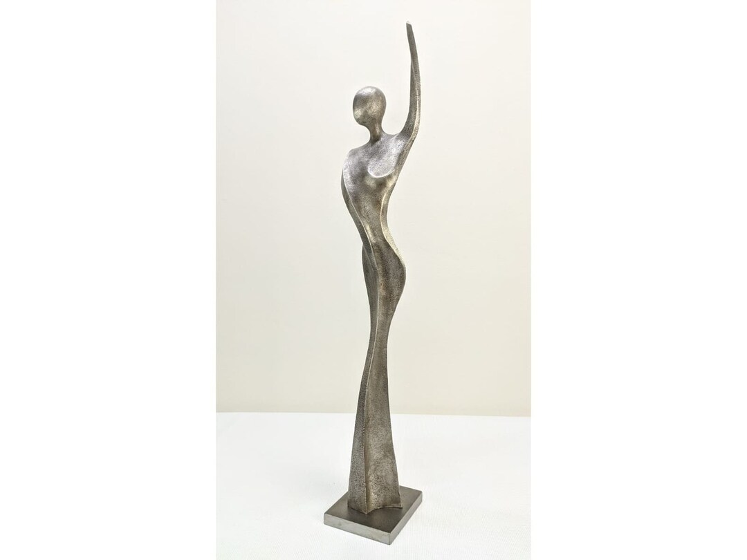 Metal Woman Sculpture, Unique Cast Metal Sculpture - Etsy