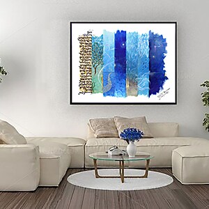 Creation Bereshit Bible Hebrew Jewish Art Judaica 7 Days - Etsy