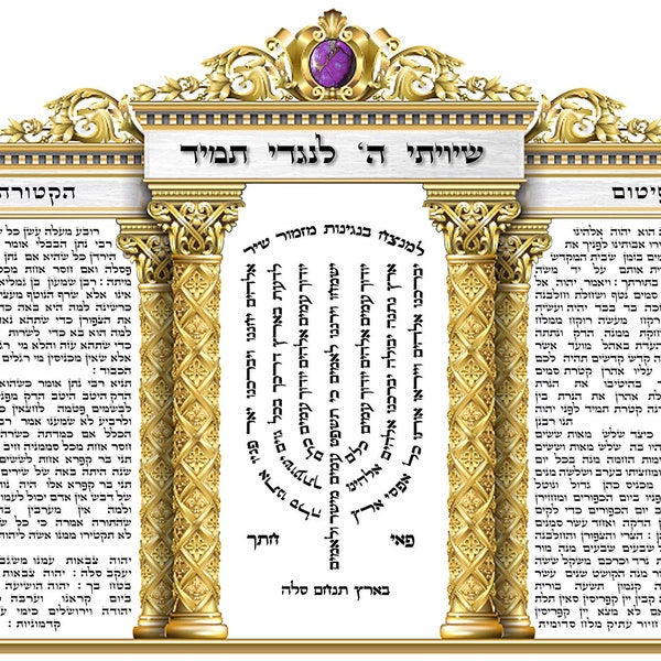 Creation, Bereshit, Bible, Hebrew, Jewish Art, Judaica, 7 Days of ...